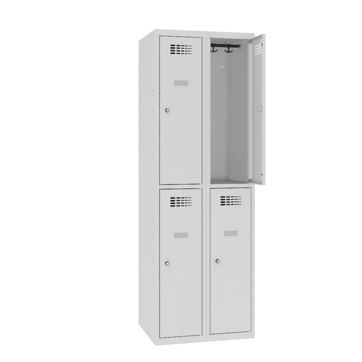 Szafa metalowa SUS 322 W – 4 skrytki, 60x50x180 cm, z darmową dostawą